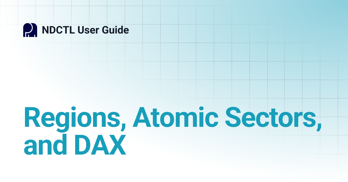 Regions, Atomic Sectors, and DAX | v71 | NDCTL User Guide